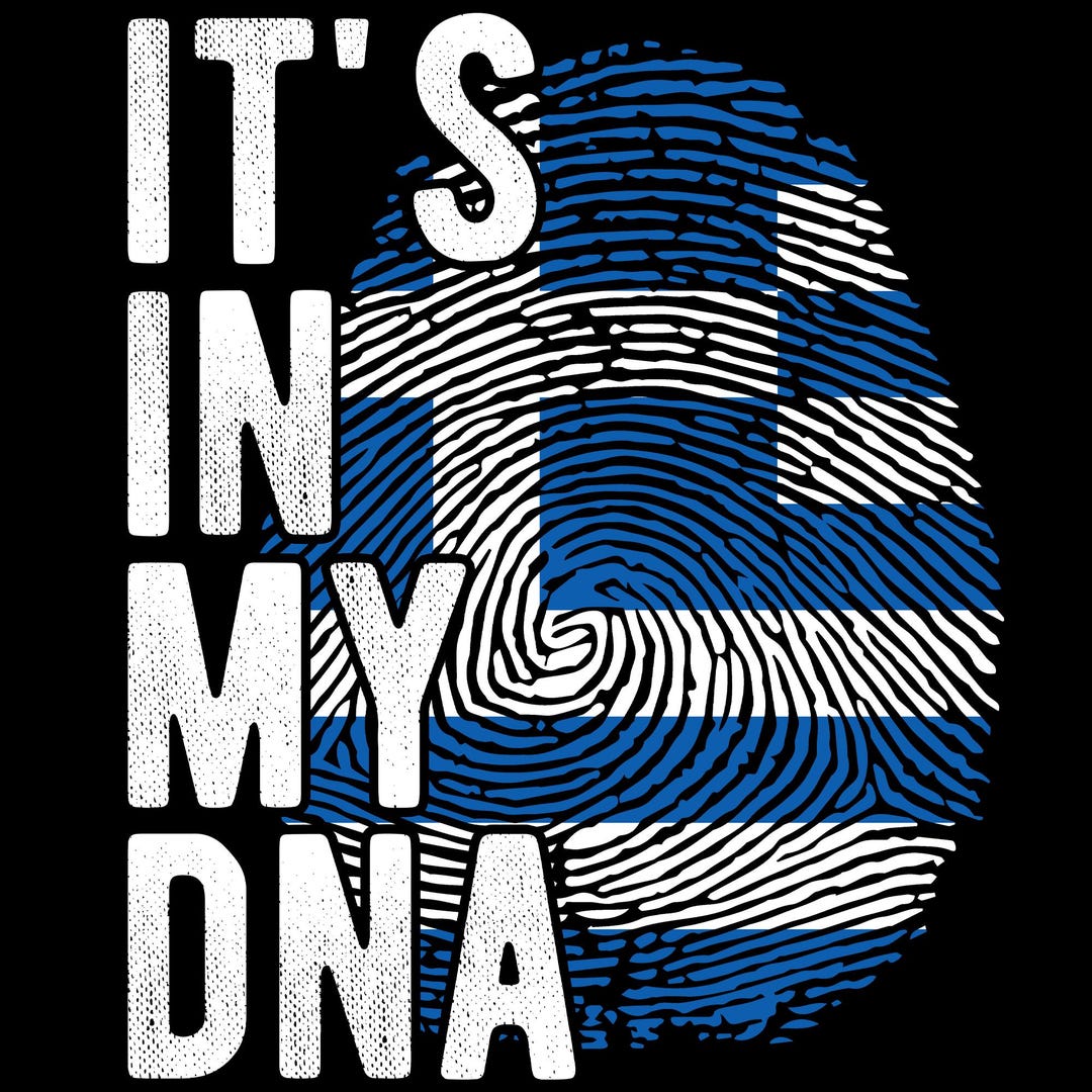 Greece Flag Fingerprint PNG: It's in My DNA Design (digital Download ...