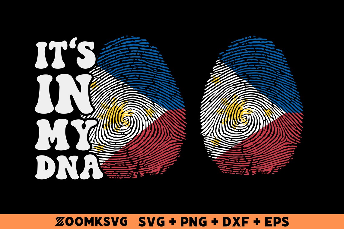 Philippines Flag Fingerprint SVG Bundle: Filipino Pride Clipart ...