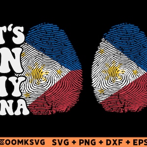 Philippines Flag Fingerprint SVG Bundle: Filipino Pride Clipart ...