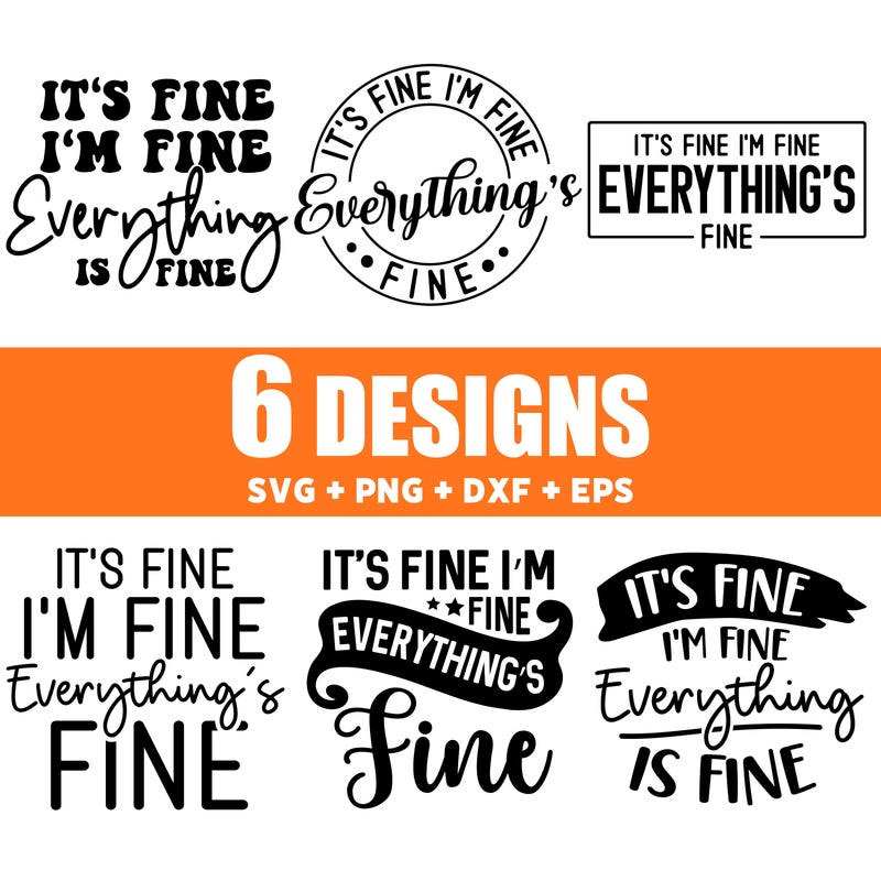Its Fine Im Fine Everything is Fine - Etsy