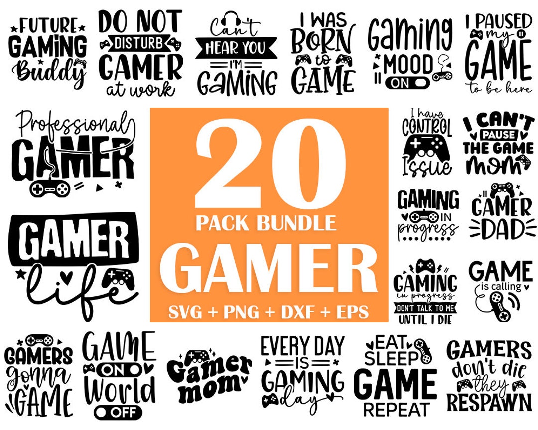 Gamer SVG Bundle, Funny Gamer SVG, Gamer Svg, Video Games Svg, Boys ...