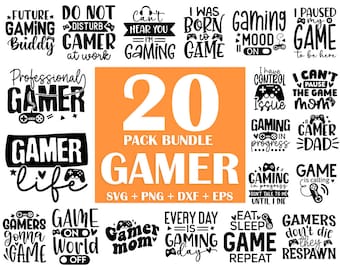 Gamer Svg, Gamer Svg Bundle, Gaming Svg Bundle, Funny Gamer Sayings Svg ...