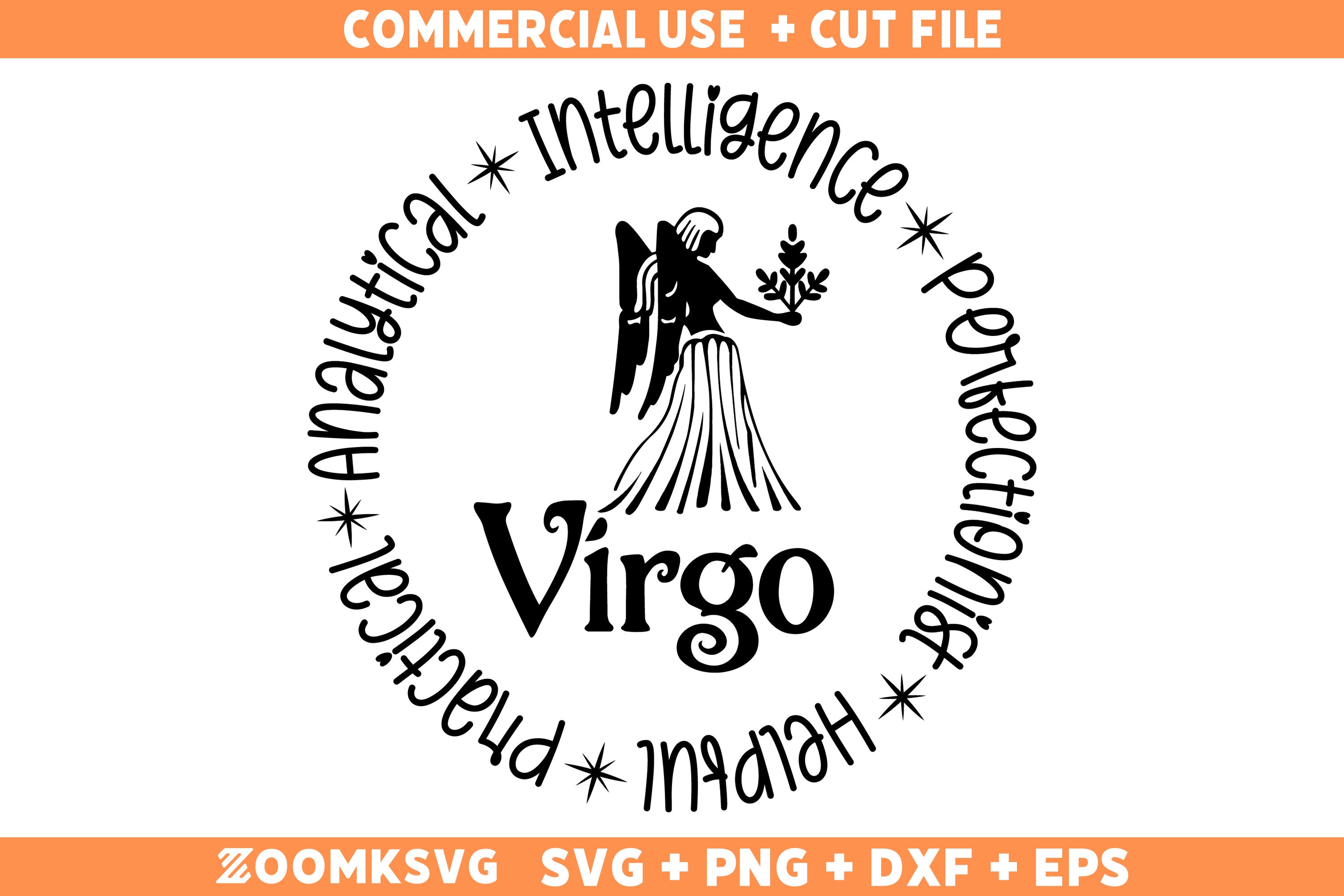 Virgo SVG Zodiac SVG Zodiac Signs Clipart SVG Gift for - Etsy