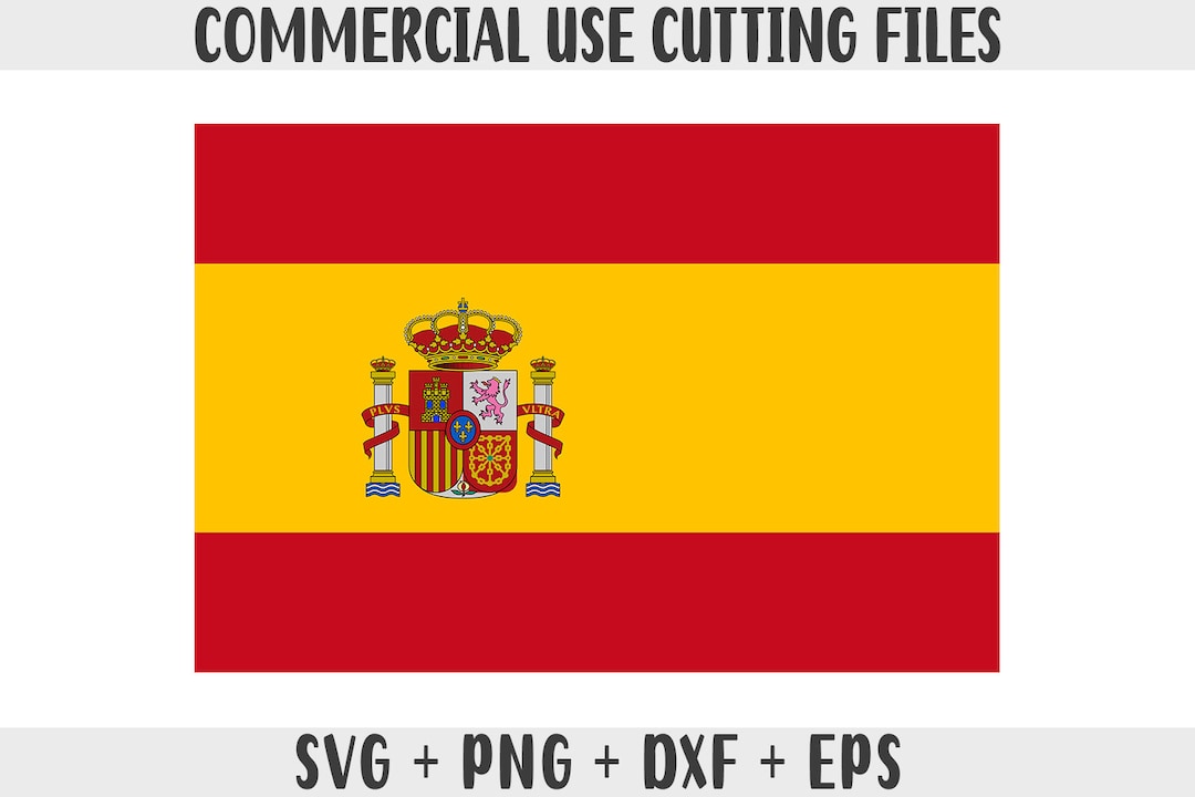 Spain Flag SVG Original Colors, Spain Flag Png, Commercial Use for ...