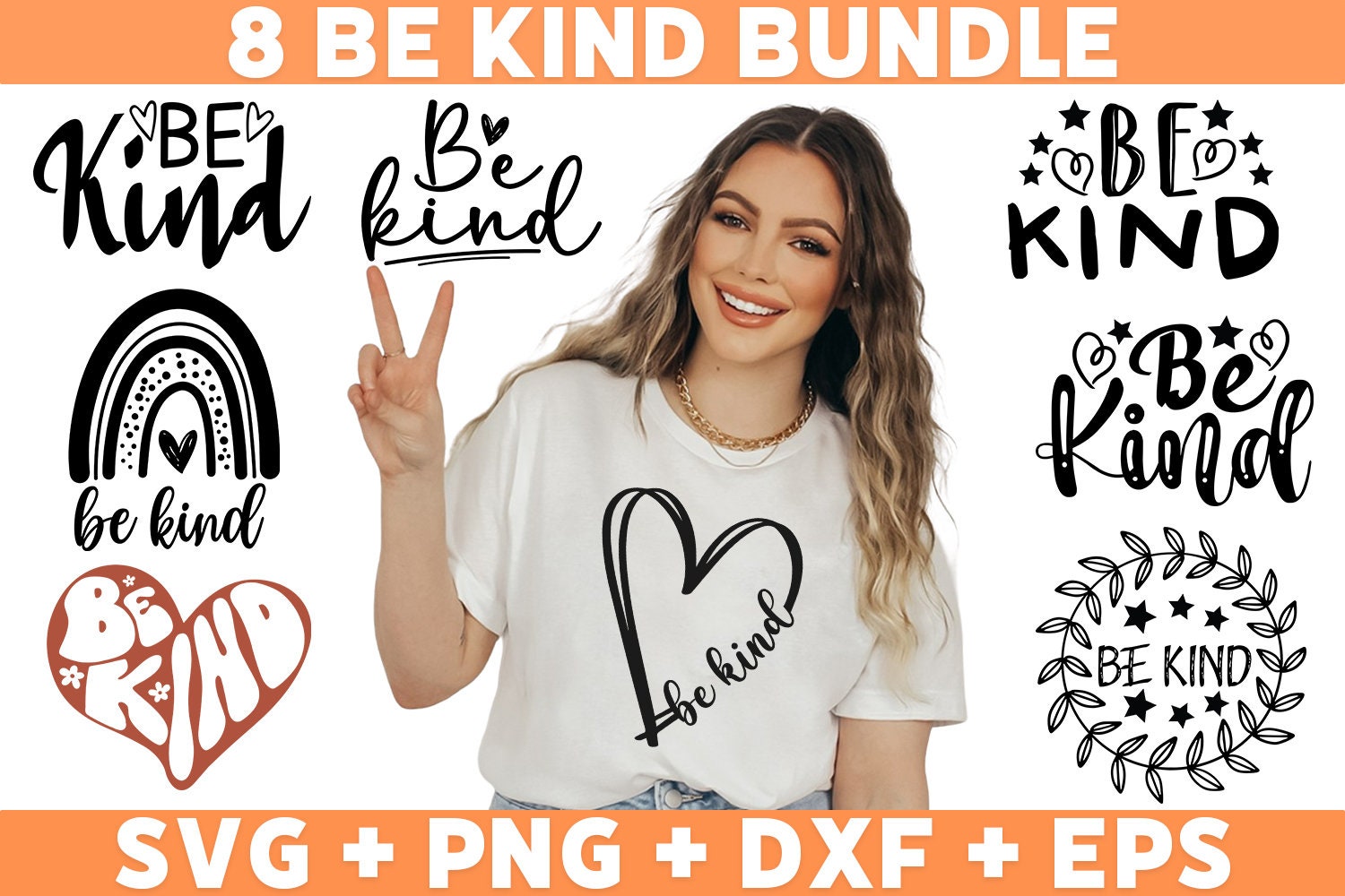 Be Kind SVG Bundle Be Kind Svg Be Kind Png Be Kind Heart - Etsy Canada