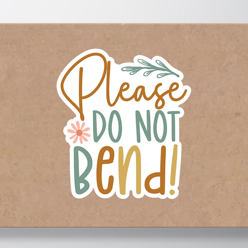 Do Not Bend Labels - Etsy
