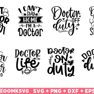 Doctor SVG Bundle, Doctor Png Bundle, Doctor Quote Svg, Funny Doctor ...