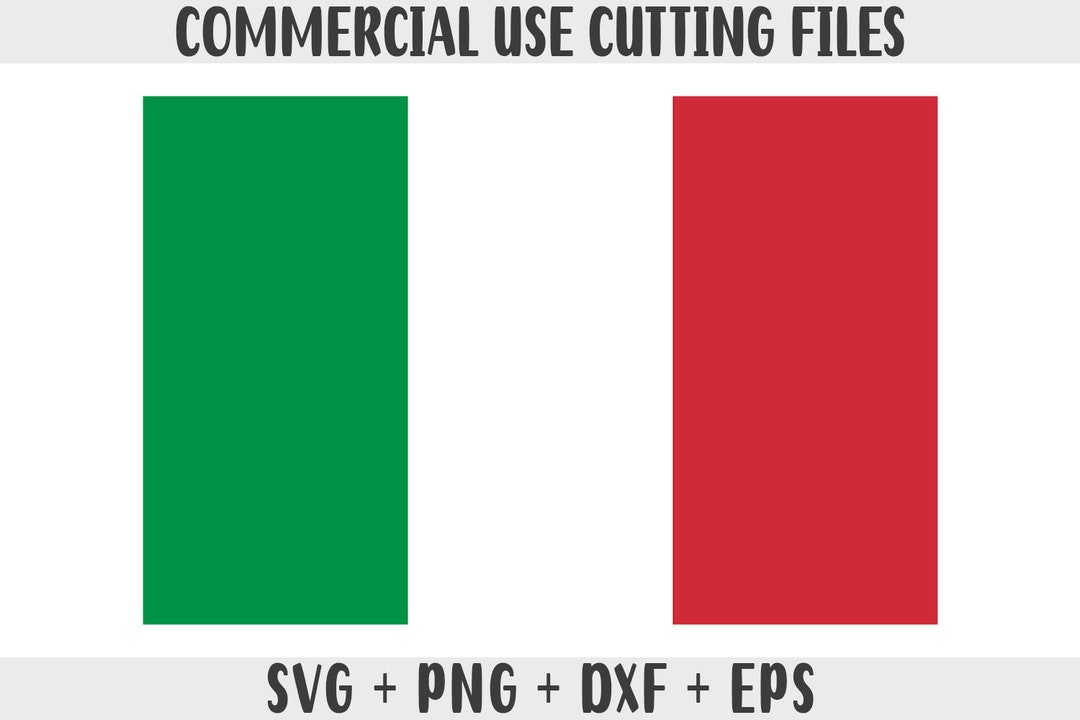Italy Flag SVG: Original Colors, Print-on-demand (digital Files) - Etsy