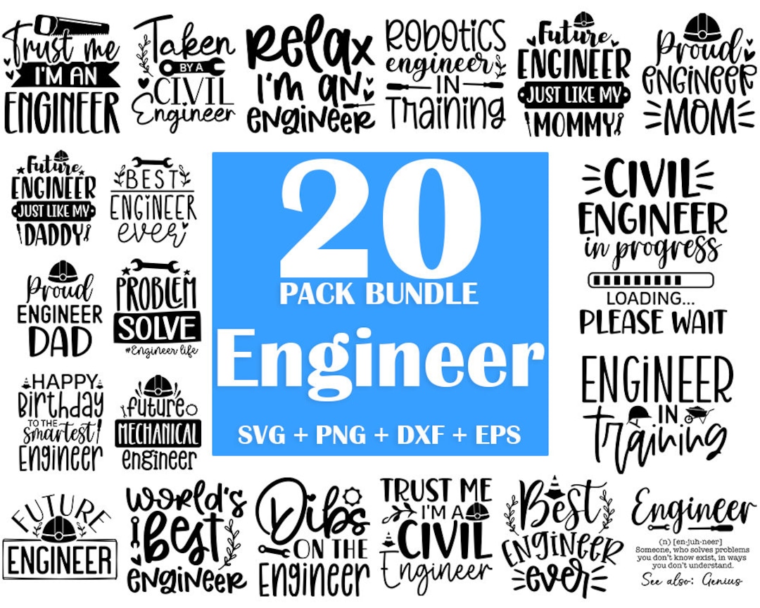 Engineer SVG Bundle, Engineer Png, Engineer Quote Svg, Funny Engineer ...