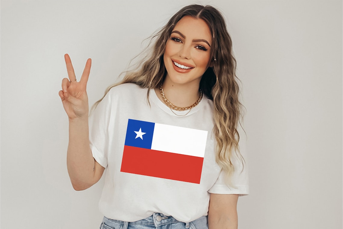 Chile Flag SVG Original Colors Chile Flag Png Commercial Use - Etsy