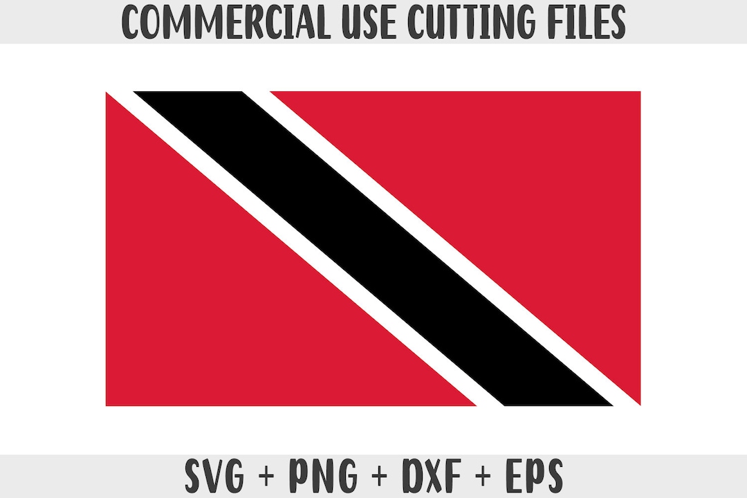 Trinidad & Tobago Flag SVG: Original Colors, Commercial Use (digital ...