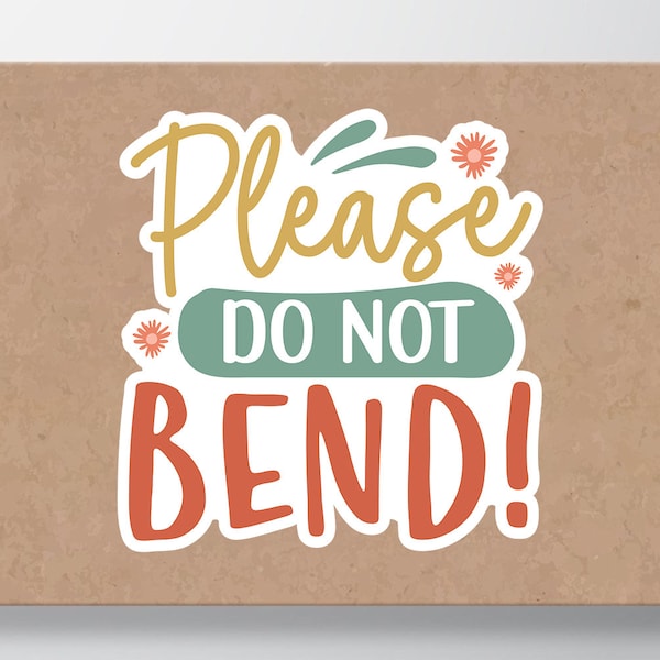 Please Do Not Bend Svg - Etsy