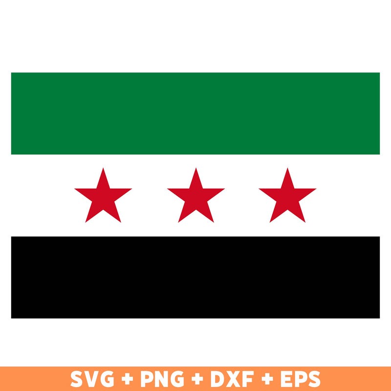 Syrian Flag Svg - Etsy