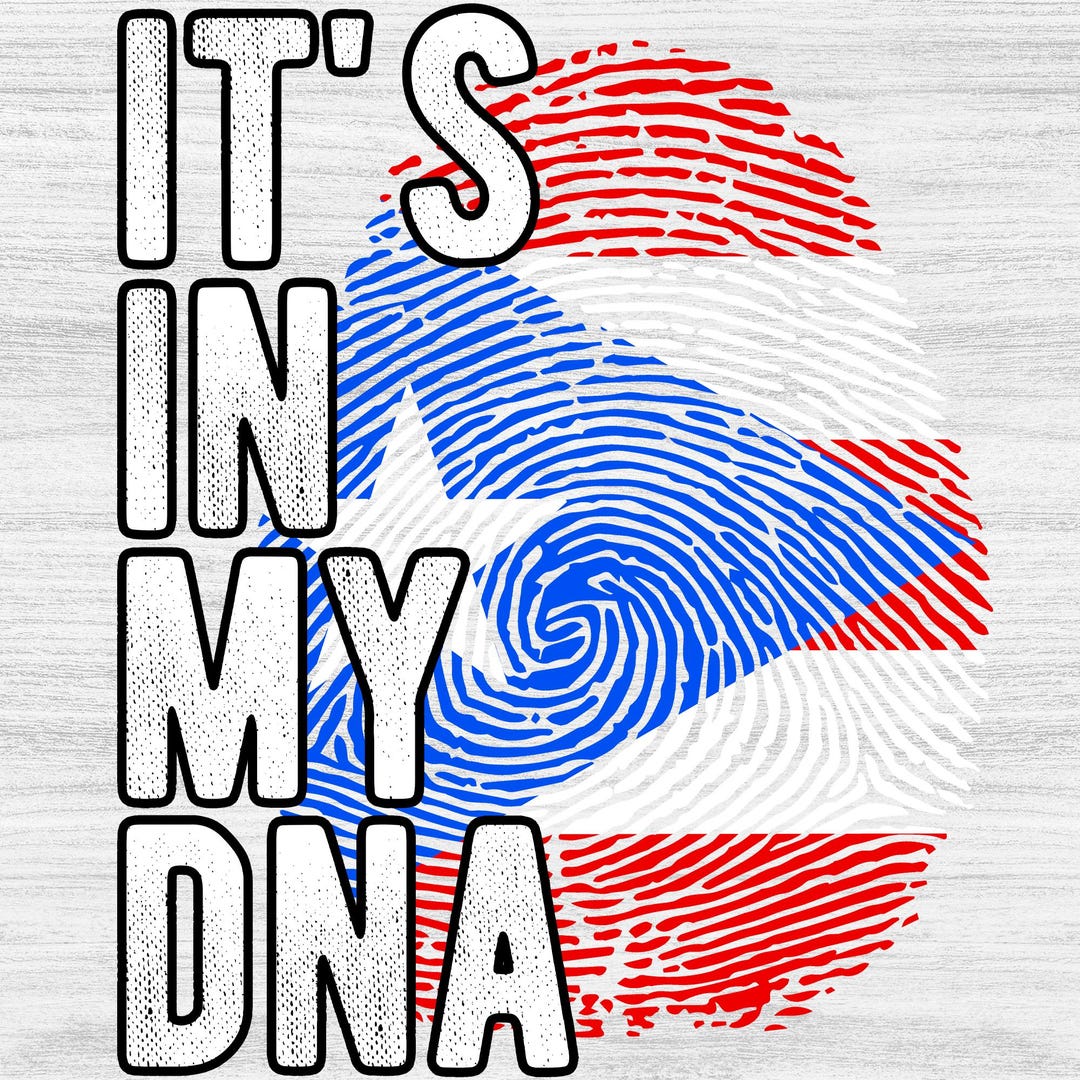 Puerto Rico Flag Fingerprint PNG: It's in My DNA (digital Download) - Etsy
