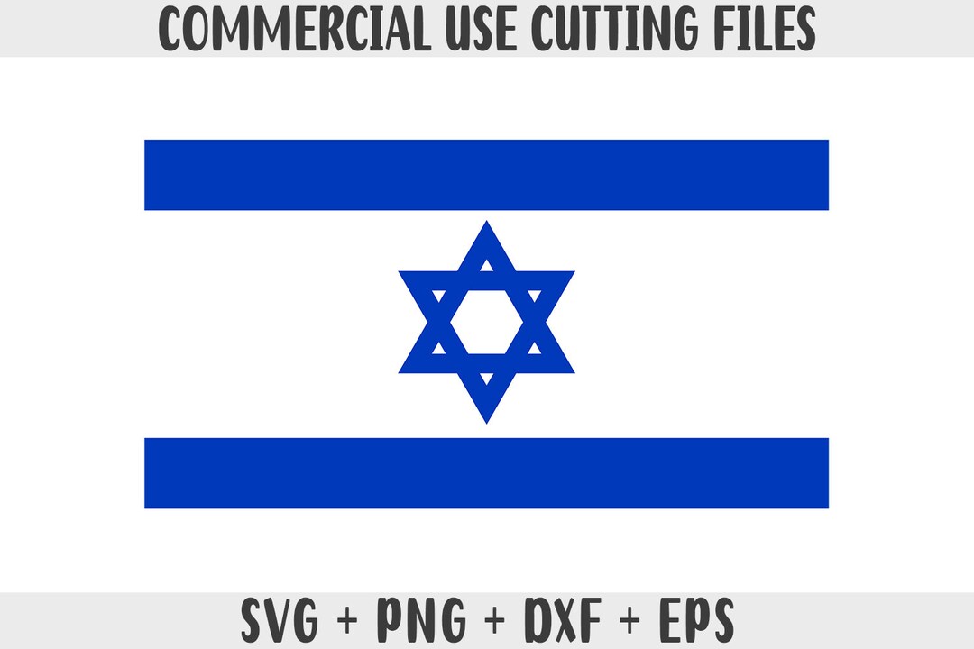 Israel Flag SVG Original Colors Israel Flag Png Commercial - Etsy New ...