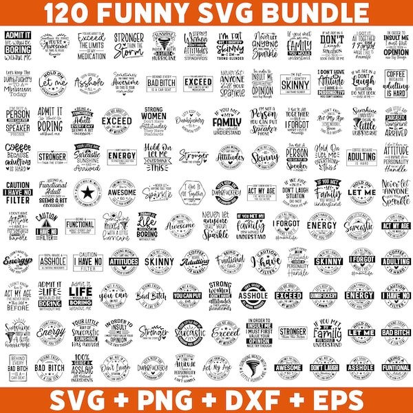 Funny Svg - Etsy