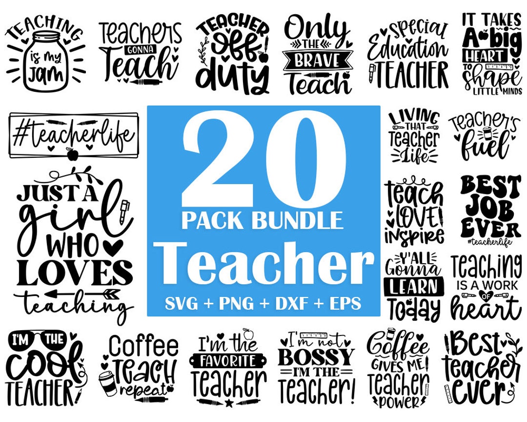 Teacher Svg Bundle, Teacher Quote Svg, Teacher Svg, School Svg, Teacher ...