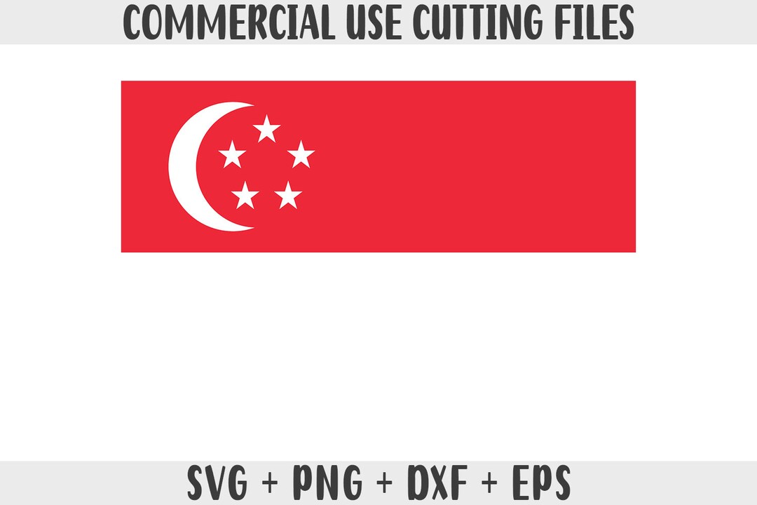 Singapore Flag SVG Original Colors, Singapore Flag Png, Commercial Use ...