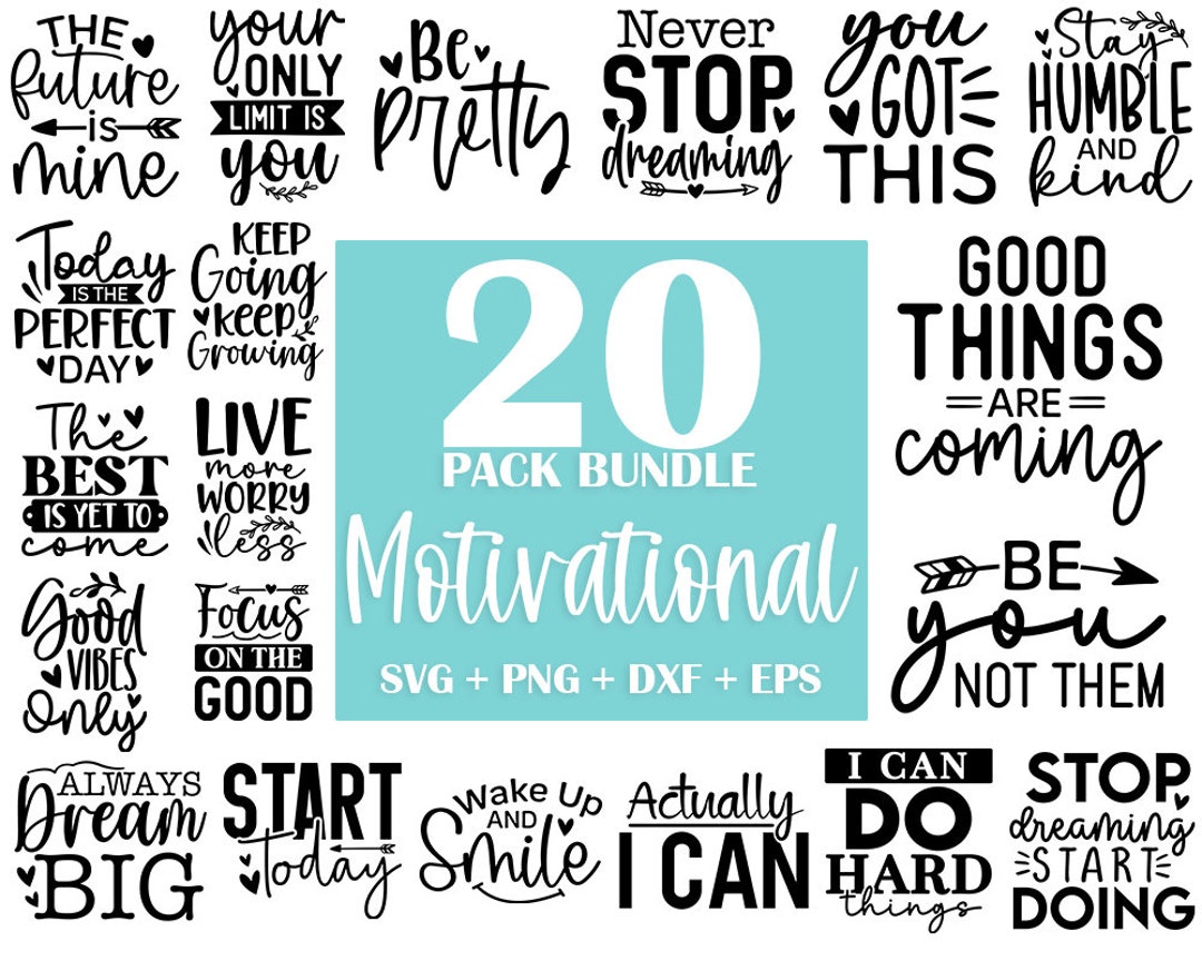 Motivational Quotes Svg Bundle, Inspirational Sayings Svg Bundle ...