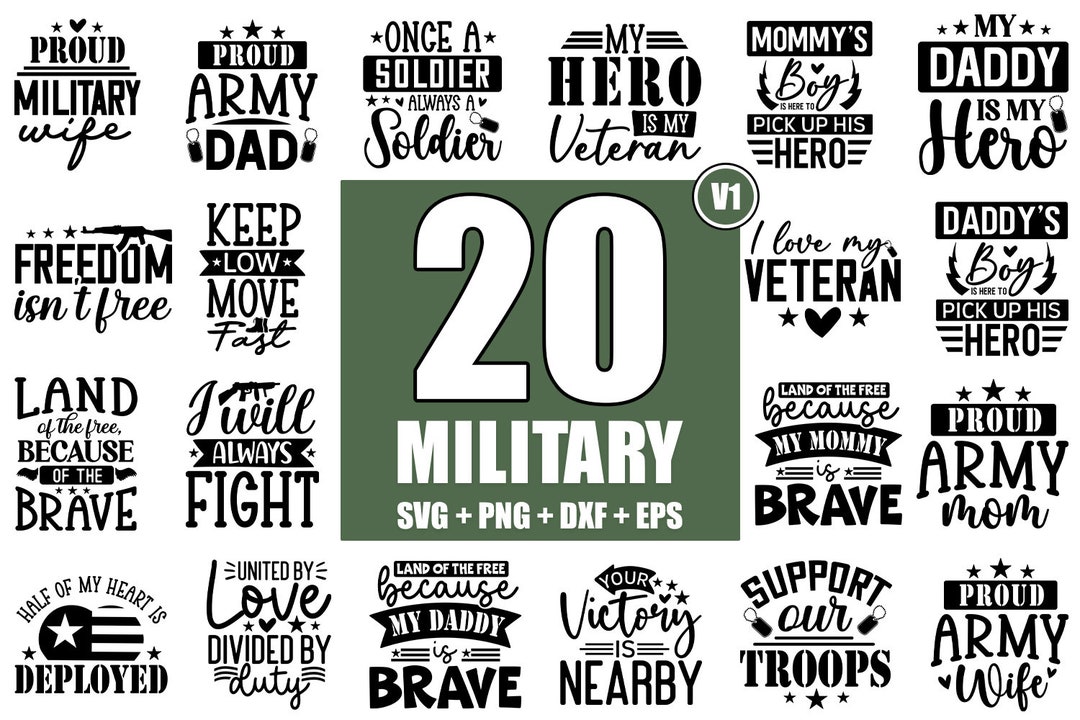 Military SVG Bundle, Military Svg, Military Png, Army Svg, Soldier Svg ...