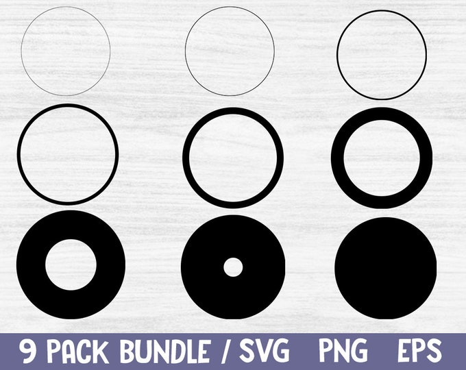 Circle SVG, Circle Outline SVG, Circle Frame Svg, Circle Silhouette Svg ...