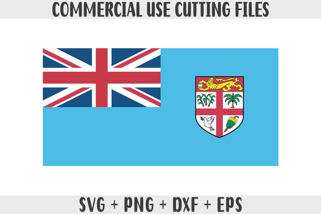 Fiji Flag SVG Original Colors, Fiji Flag Png, Commercial Use for Print ...