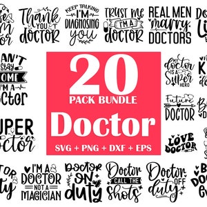 Doctor SVG Bundle: Funny Doctor Quotes, Mug & Shirt Designs (digital ...