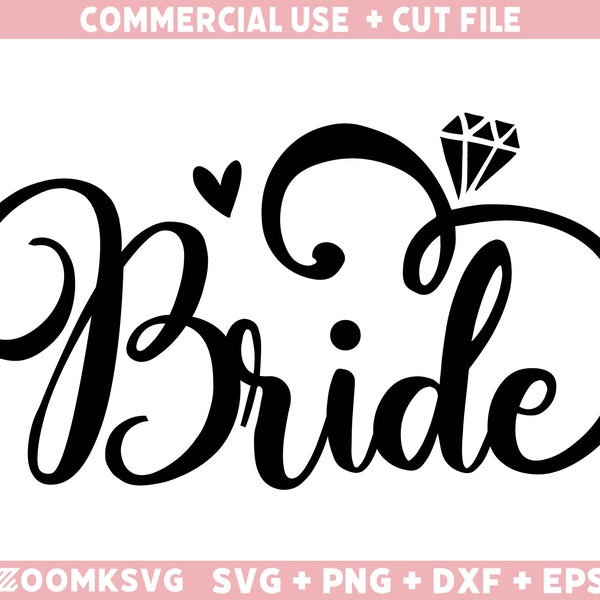 Bride svg - Etsy