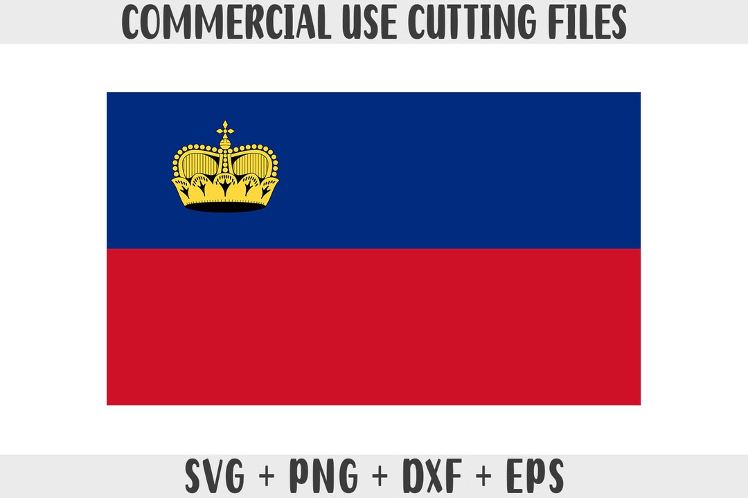 Liechtenstein Flag SVG Original Colors, Liechtenstein Flag Png ...