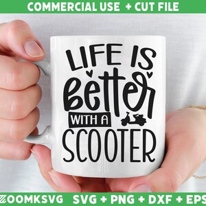 Scooter SVG Bundle: Funny Scooter Quotes, Vespa Designs (digital Files ...