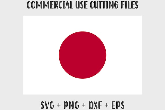 Japan Flag SVG Original Colors Japan Flag Png Commercial Use - Etsy