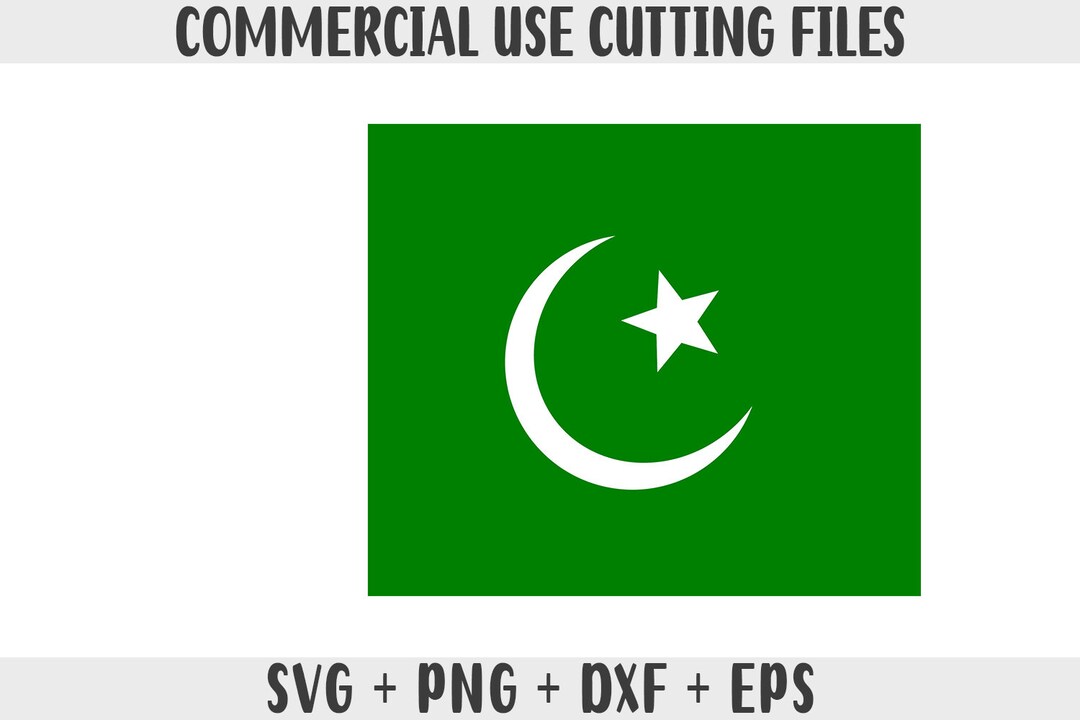 Pakistan Flag SVG Original Colors, Pakistan Flag Png, Commercial Use ...