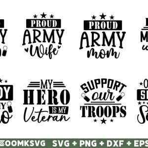 Military SVG Bundle: Patriotic Army, Veteran Designs (40 Files) - Etsy