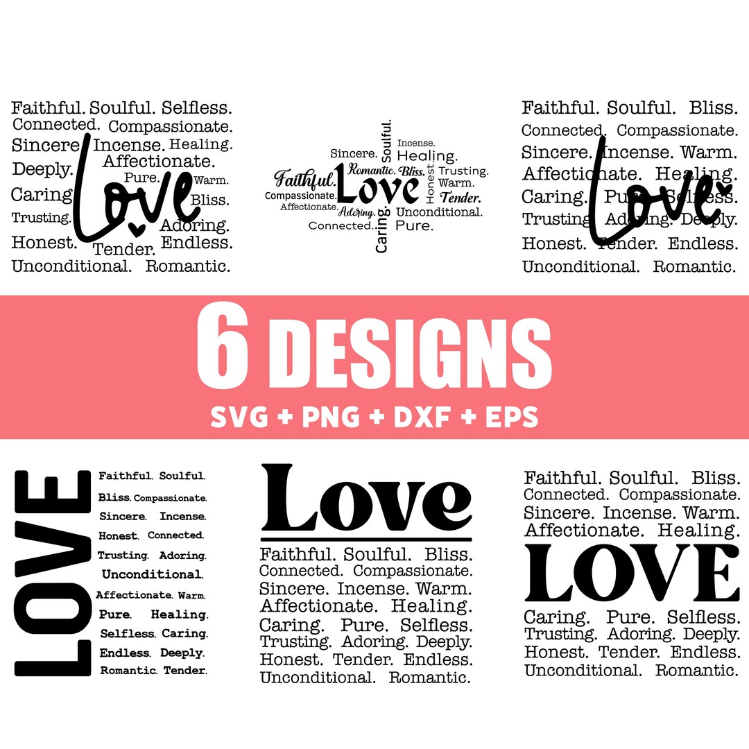 Love SVG PNG, Mom Life Svg, Mama SVG, Love Word Svg, Heart Shape, Love ...