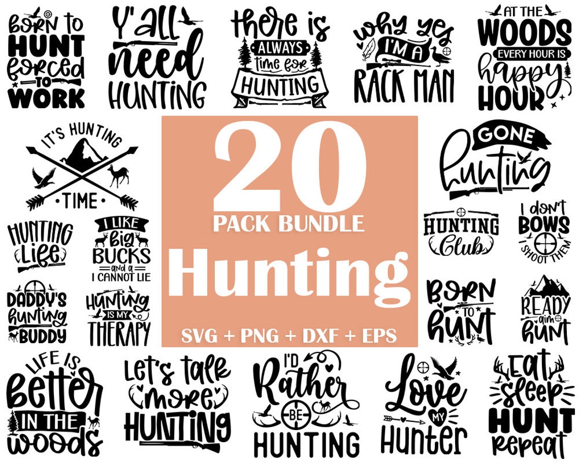 Hunting SVG Bundle: Funny Hunter Quotes (digital Files) - Etsy