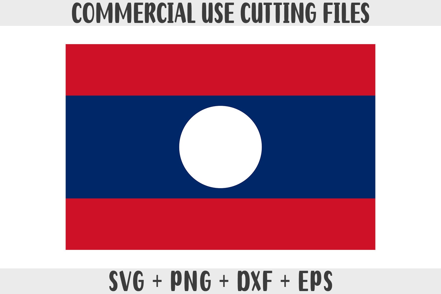 Laos Flag SVG Original Colors Laos Flag Png Commercial Use - Etsy