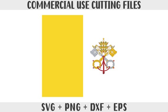 Vatican City Flag SVG Original Colors Vatican City Flag Png - Etsy