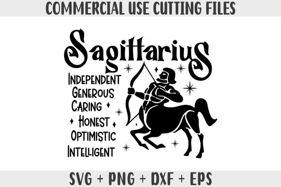 Sagittarius SVG Zodiac SVG Zodiac Signs Clipart SVG Gift - Etsy