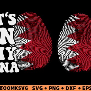 Bahrain Flag Fingerprint SVG: DNA Pride Clipart (digital Download) - Etsy