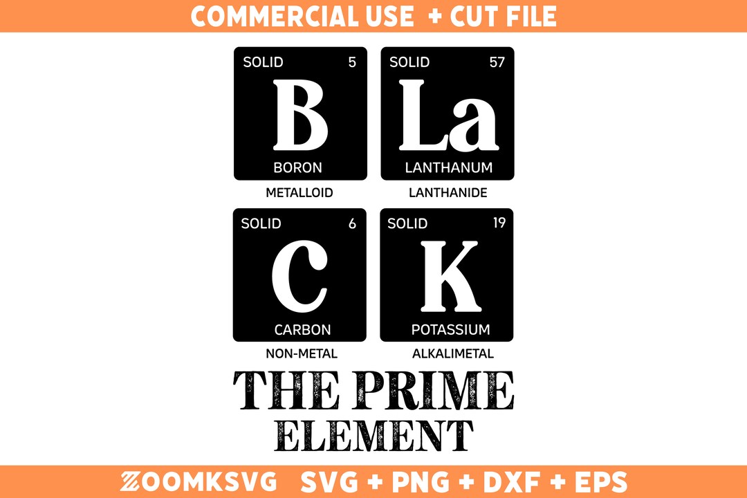 Black the Prime Element SVG, Black History Month SVG, Black Pride Svg ...