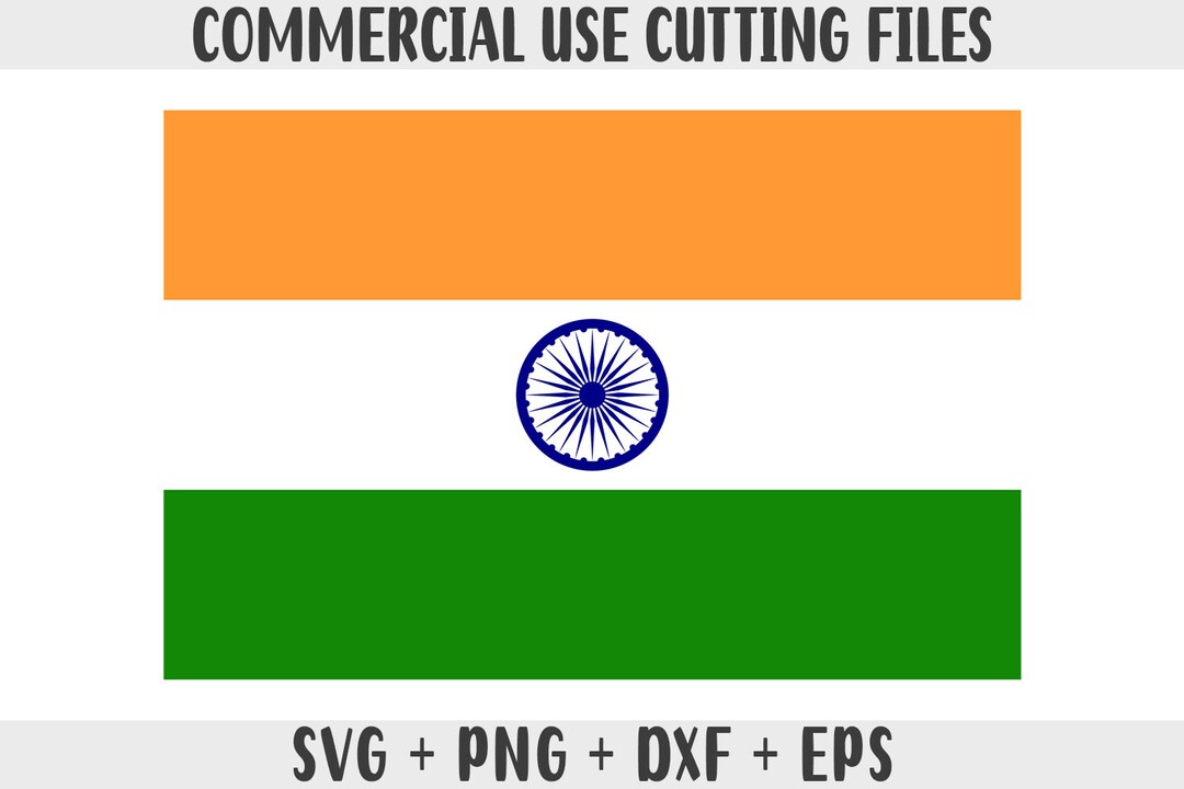 India Flag SVG: Original Colors, Print-on-demand (digital Files) - Etsy