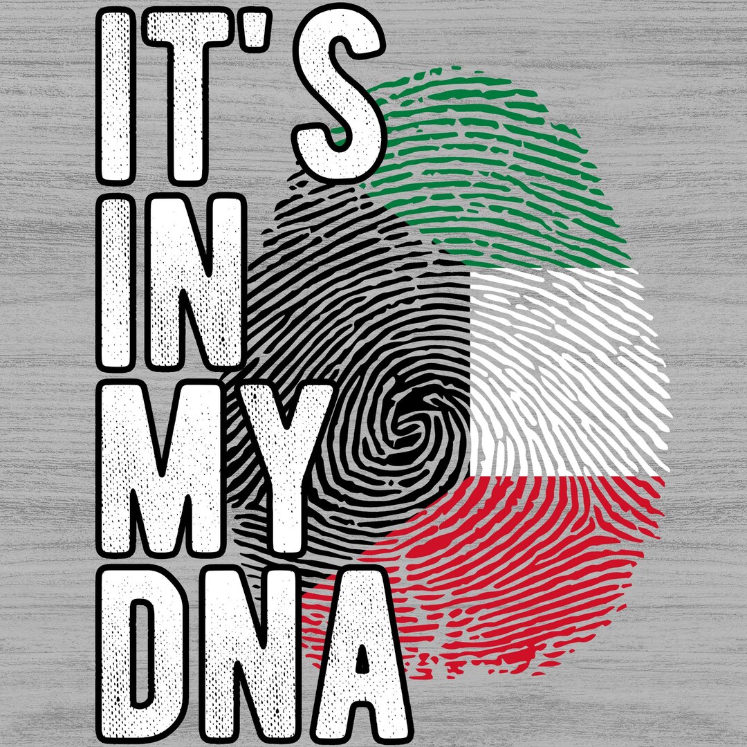 Kuwait Flag Fingerprint PNG: It's in My DNA Design (digital Download ...