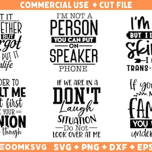 120 Funny SVG Bundle, Sarcastic SVG Bundle, Sarcasm SVG, Sassy Svg ...