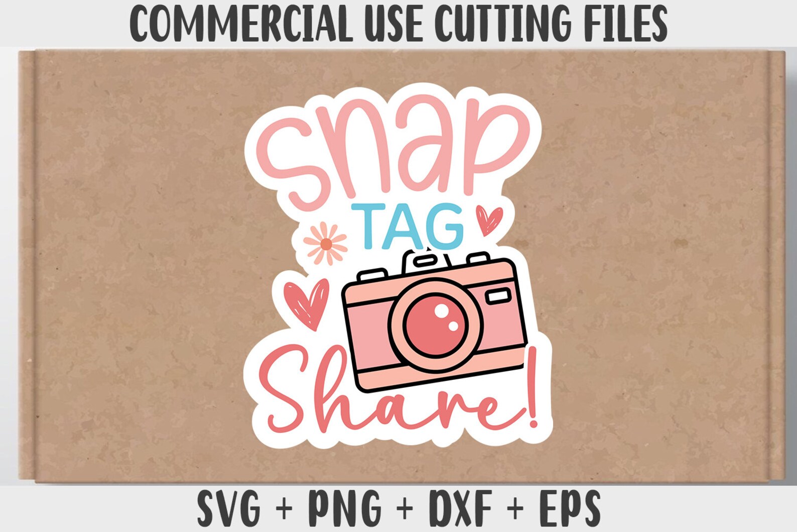 Snap Tag Share Sticker SVG Boho SVG Stickers for Small - Etsy