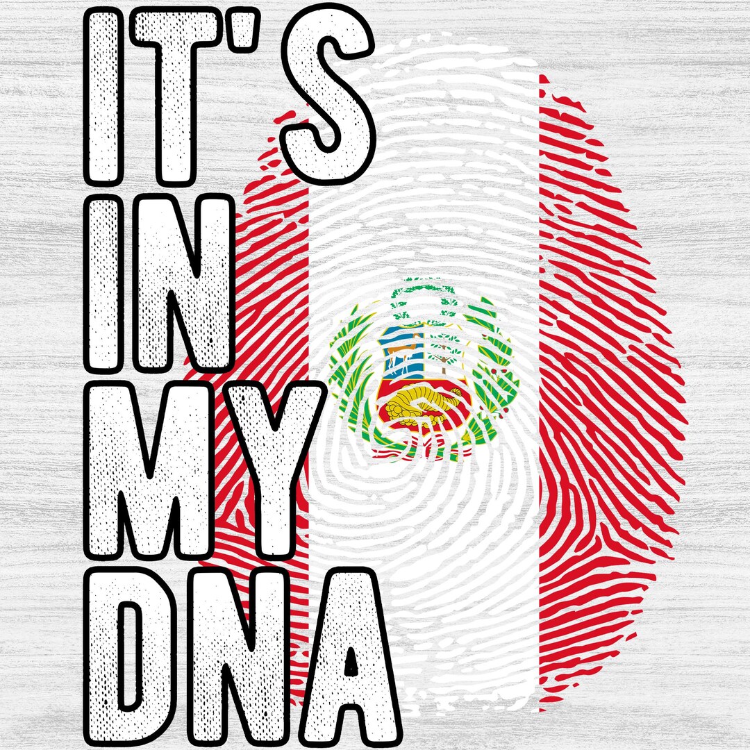 Peru Flag Fingerprint PNG: It's in My DNA Sublimation Design (digital ...