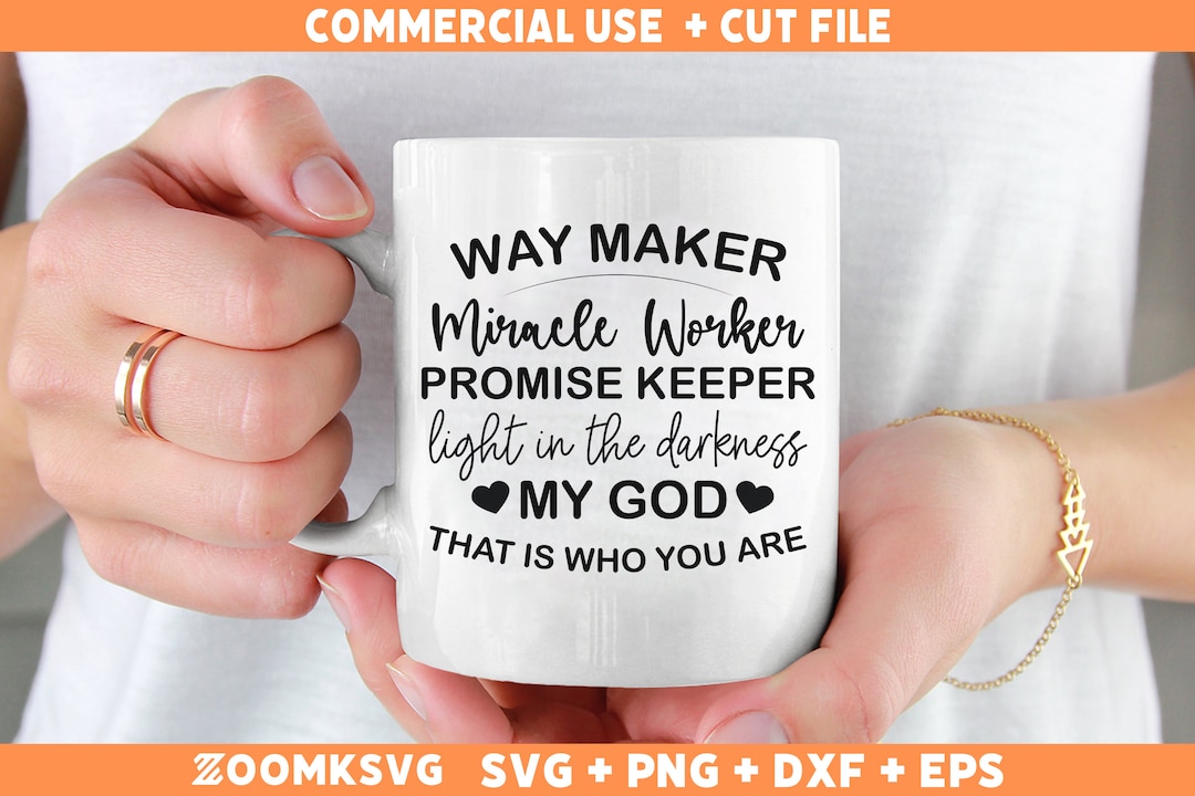 Waymaker SVG, Waymaker PNG, Miracle Worker Svg, Christian Quotes Svg ...