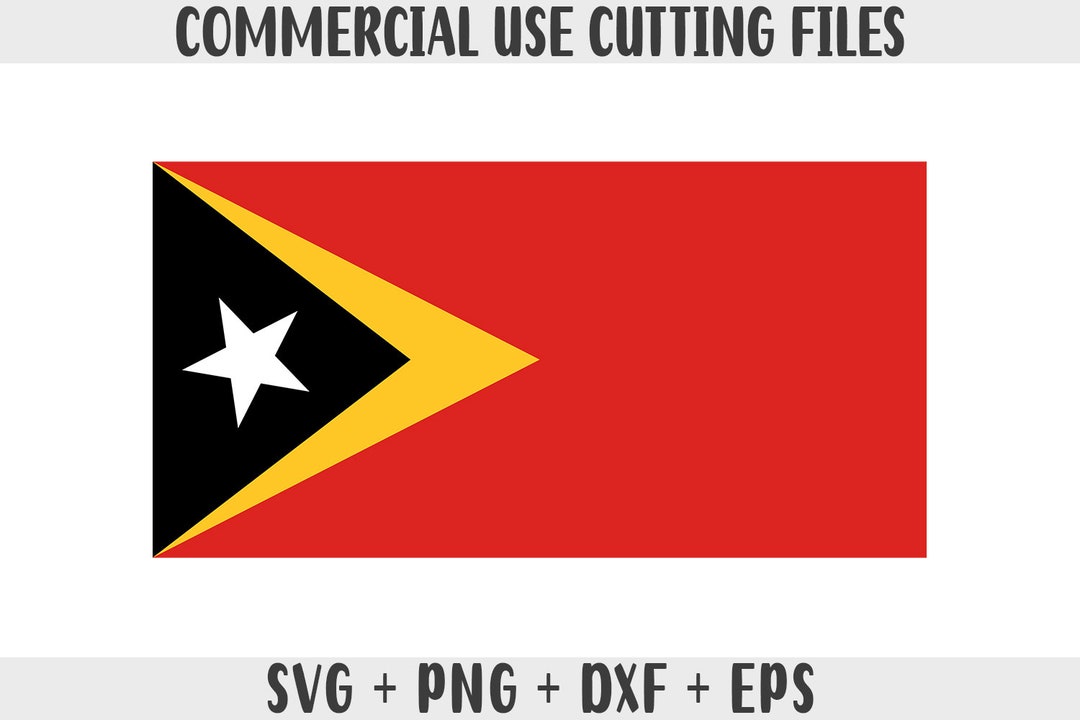 Timor-leste Flag SVG Original Colors, Timor-leste Flag Png Commercial ...