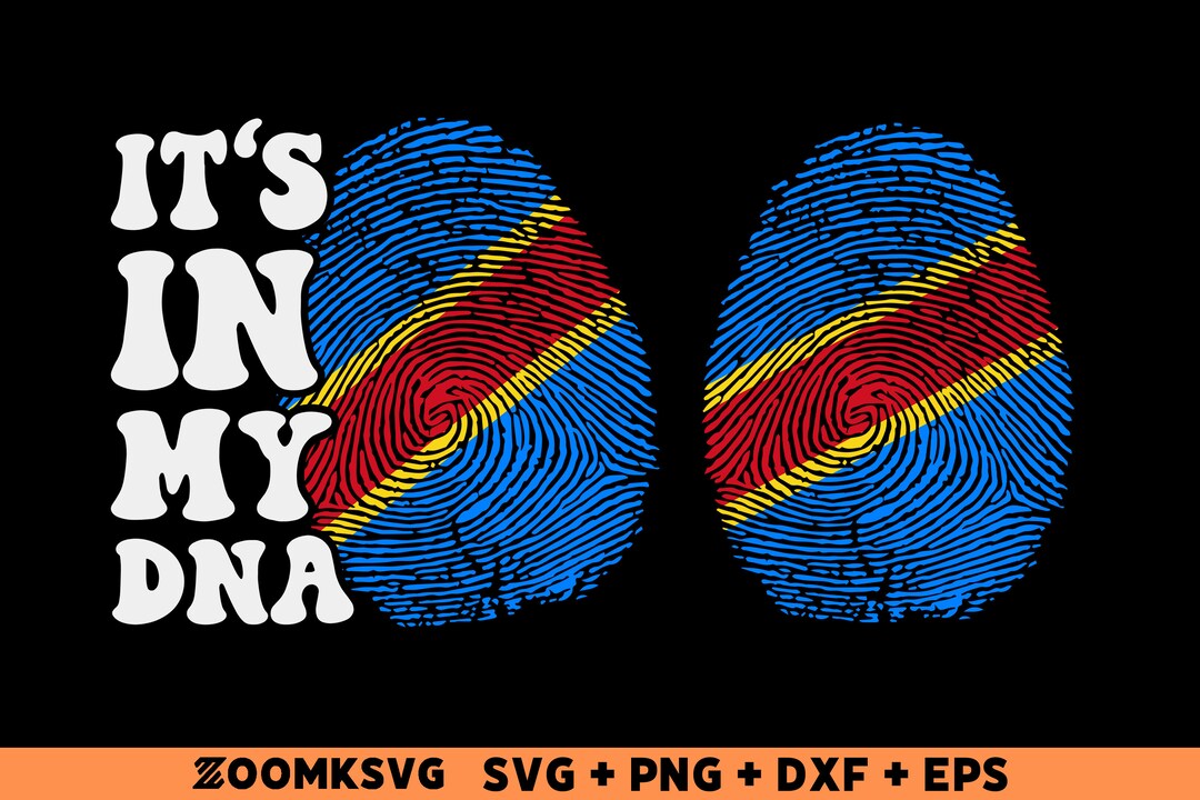 Congo Democratic Republic of the SVG, It's in My DNA Svg, Congo Flag ...