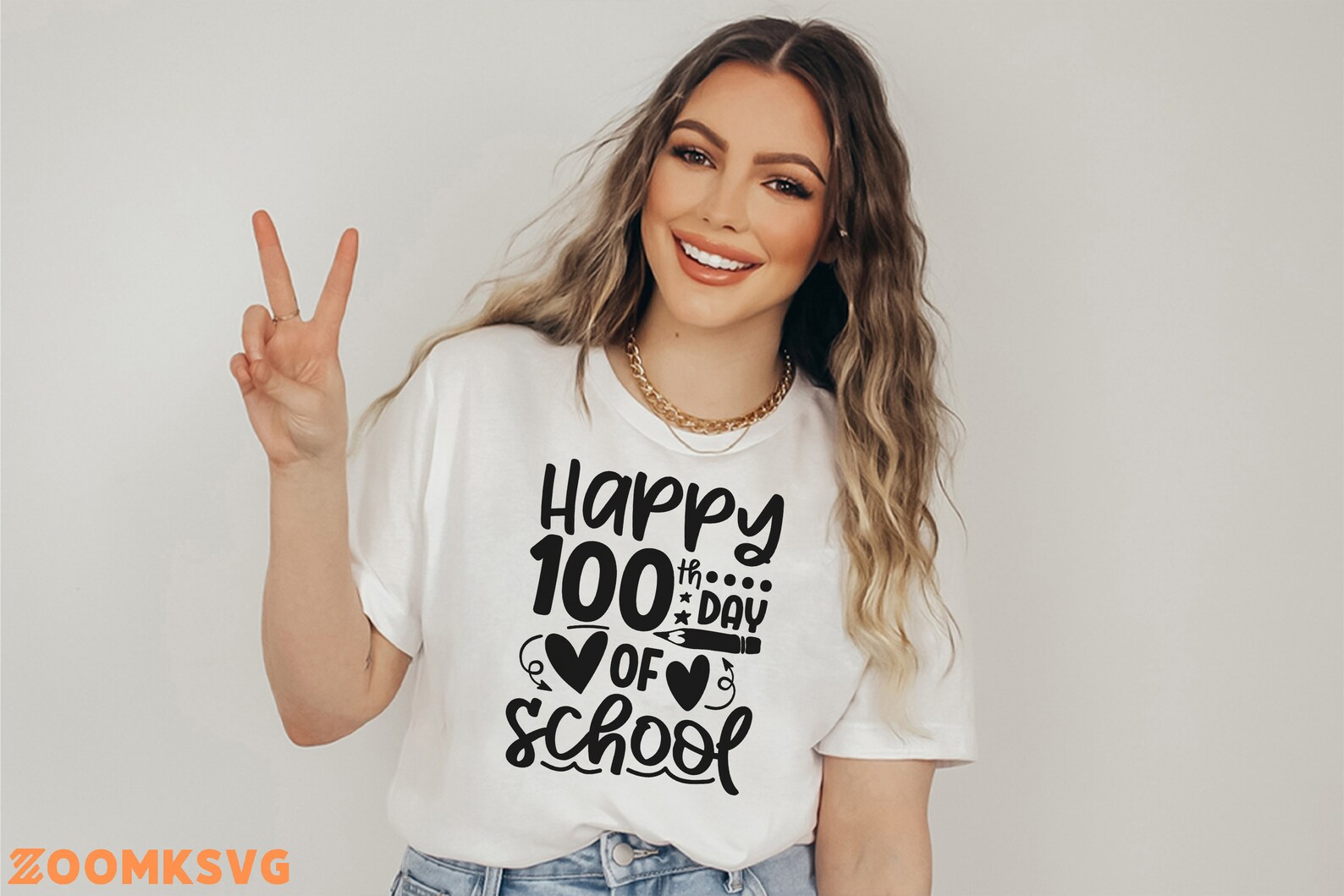Happy 100th Day of School SVG, Teacher Svg, Back to School Svg, School ...