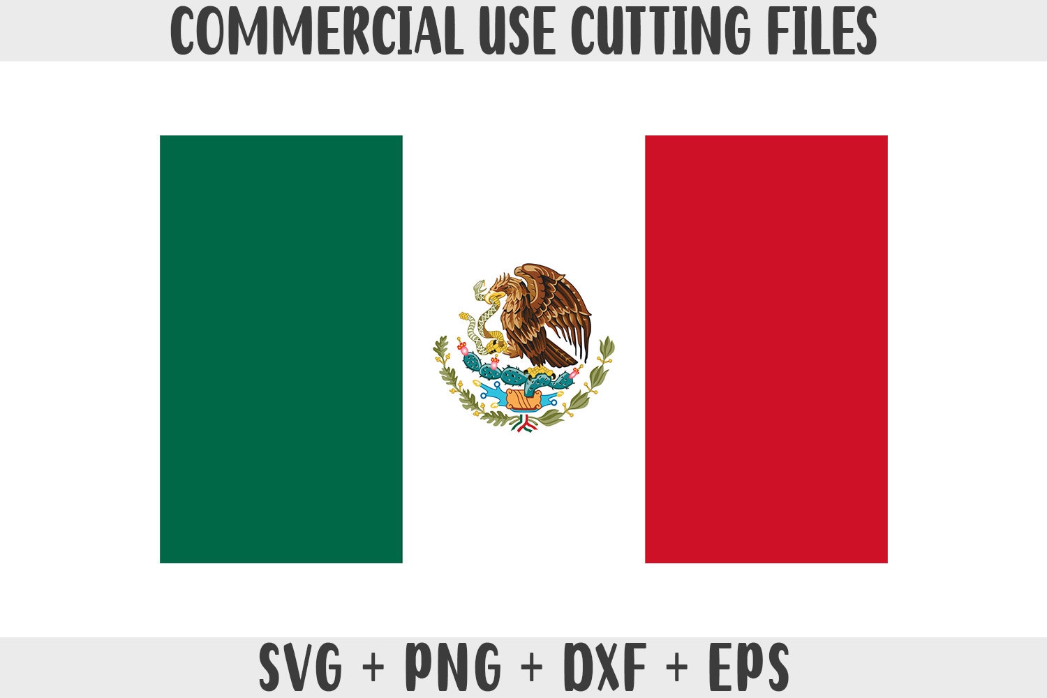 Mexican Flag Center Stencil